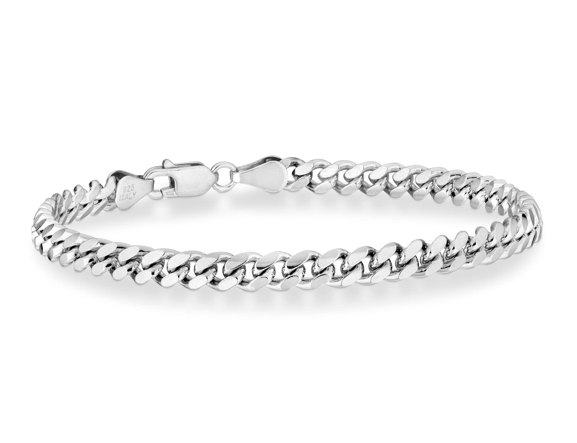 Miabella Italian 925 Sterling Silver Thick 3.2mm, 5mm, 7mm Curb Cuban ...