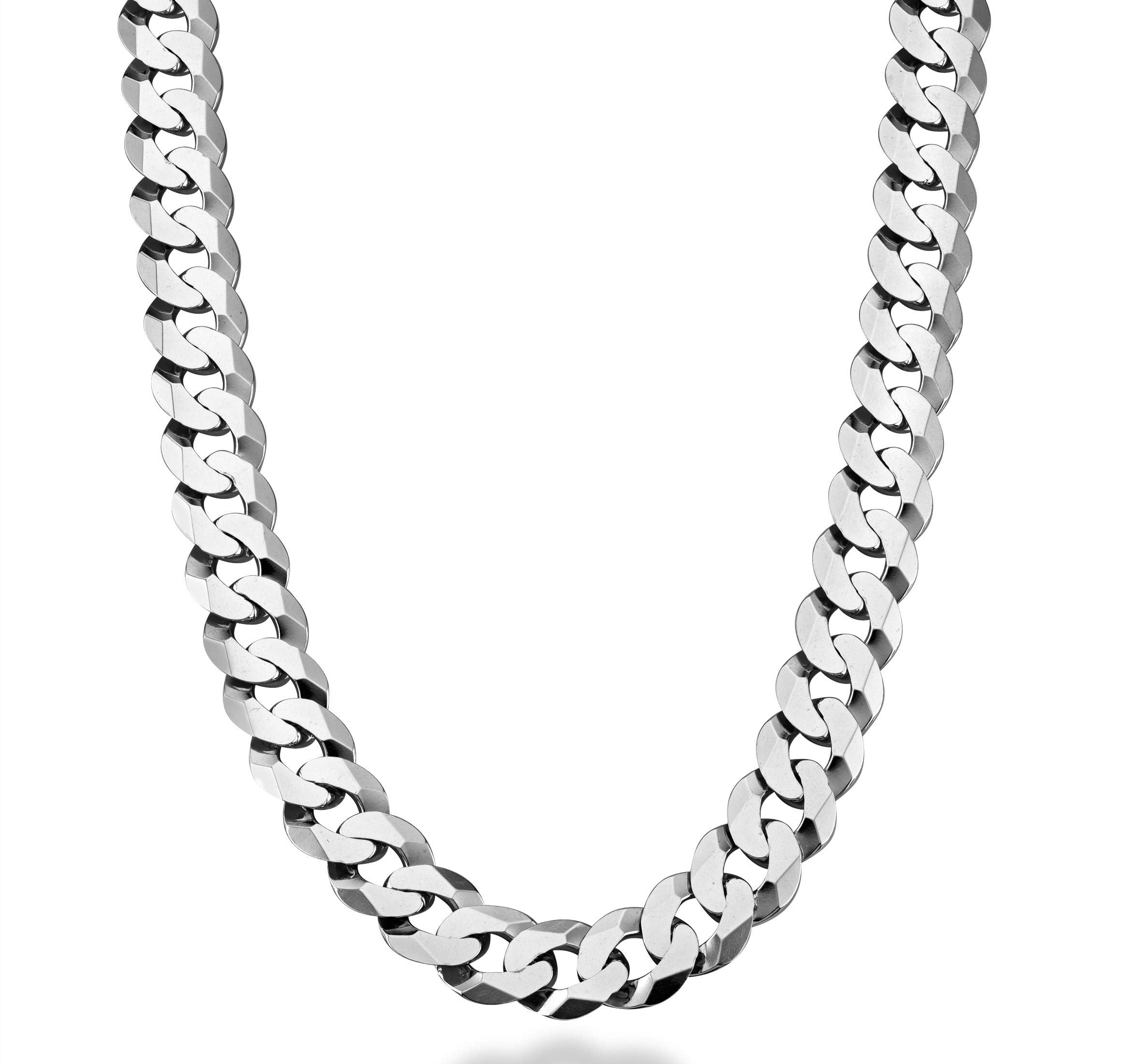 Miabella Solid 925 Sterling Silver Italian 12mm (1/2 Inch) Solid ...