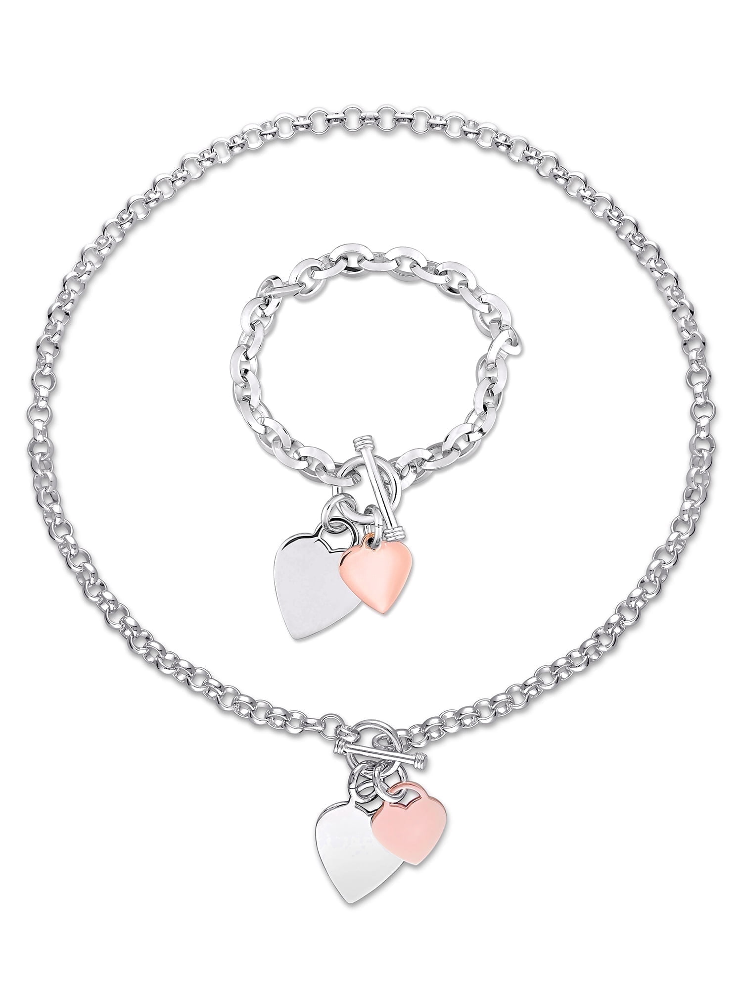 Everly Women's Sterling Silver Bracelet Jewelry Set - Walmart.com