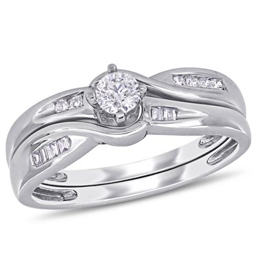 1/5 Carat T.W. (I3 clarity, I-J color) Forever Bride Heart Shaped Halo ...