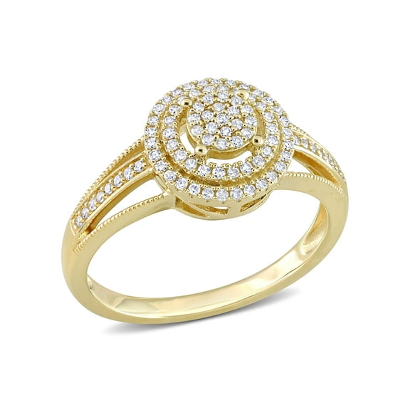 Everly Women's Diamond 10k Rose Gold Ring - Walmart.com