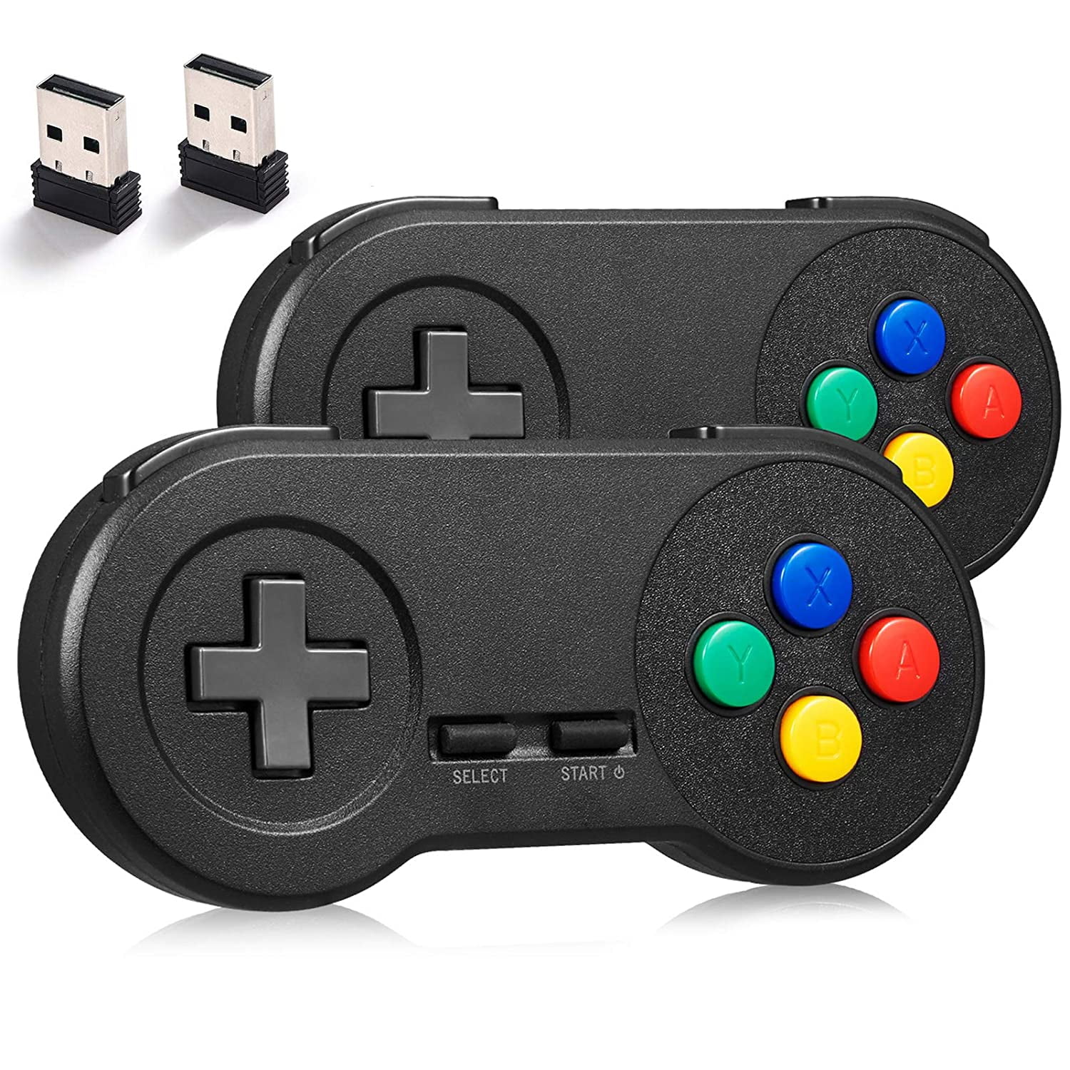 Miadore 2 Pack 2.4 GHz Wireless USB Controller Compatible with Super ...