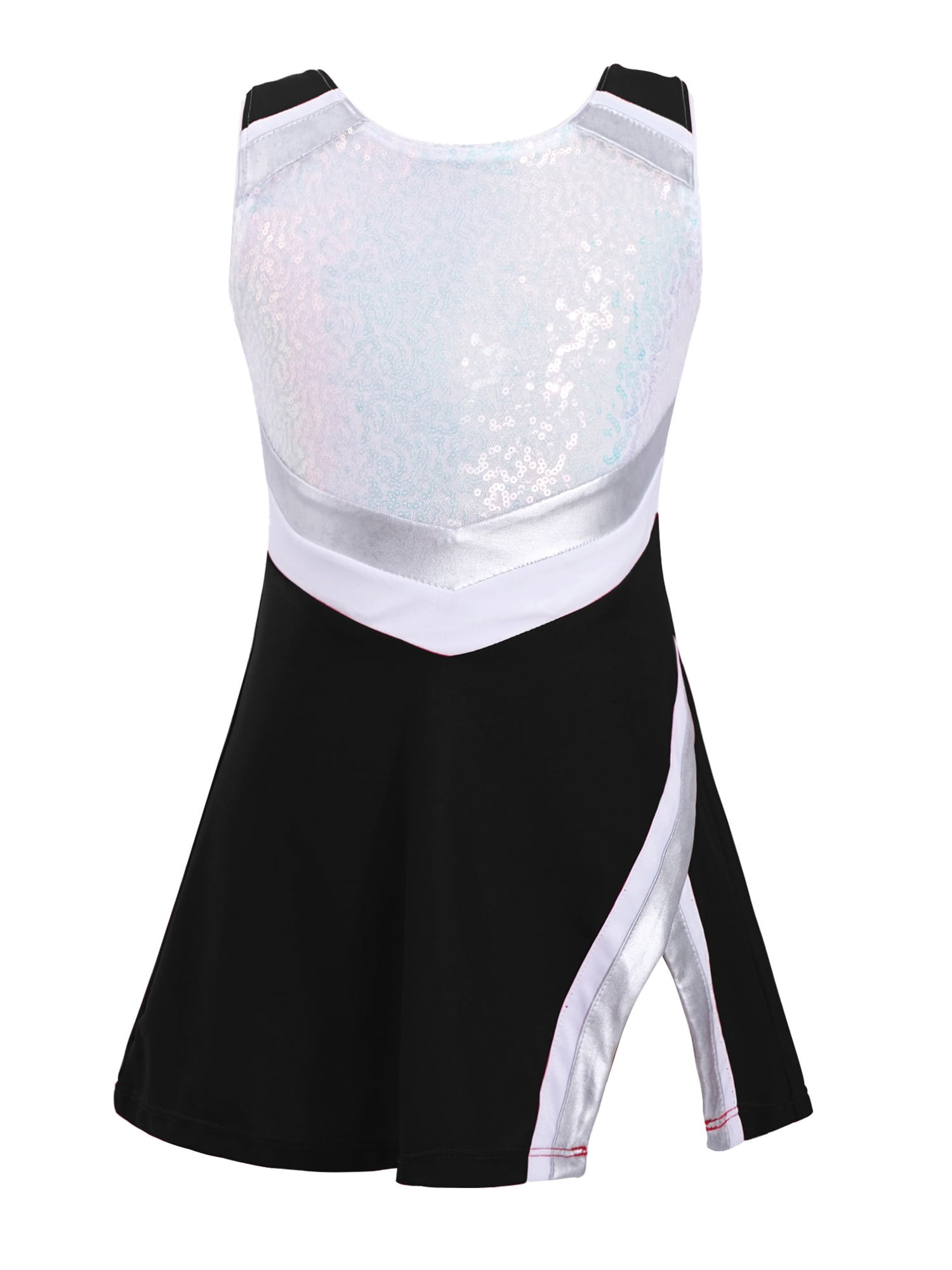 Miaeowve Kids Girls Cheerleading Outfit Cheer Leader Uniform Sparkly ...