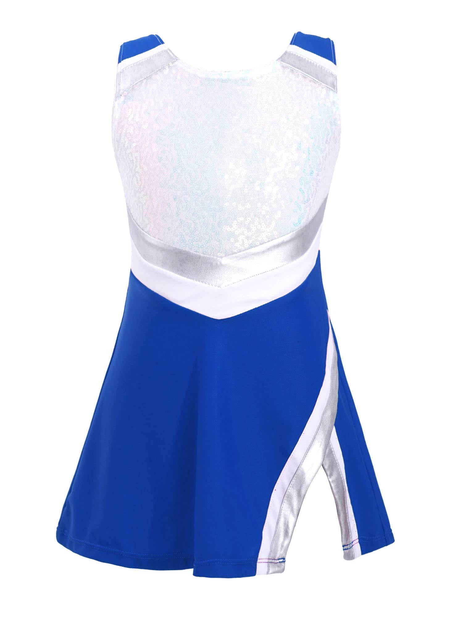 Miaeowve Kids Girls Cheerleading Outfit Cheer Leader Uniform Sparkly ...