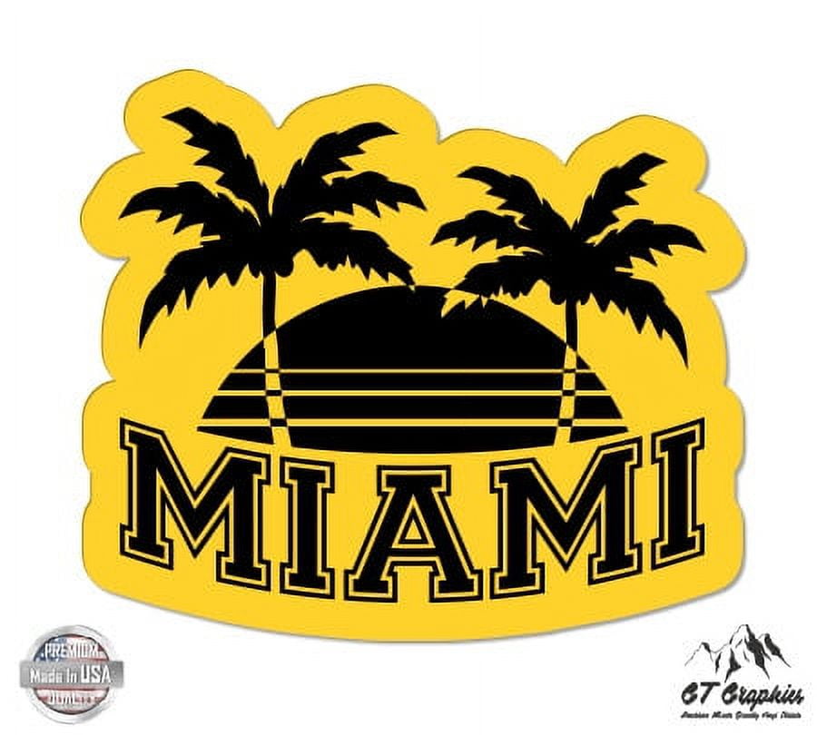 Miami - 12" Vinyl Sticker Waterproof Decal - Walmart.com