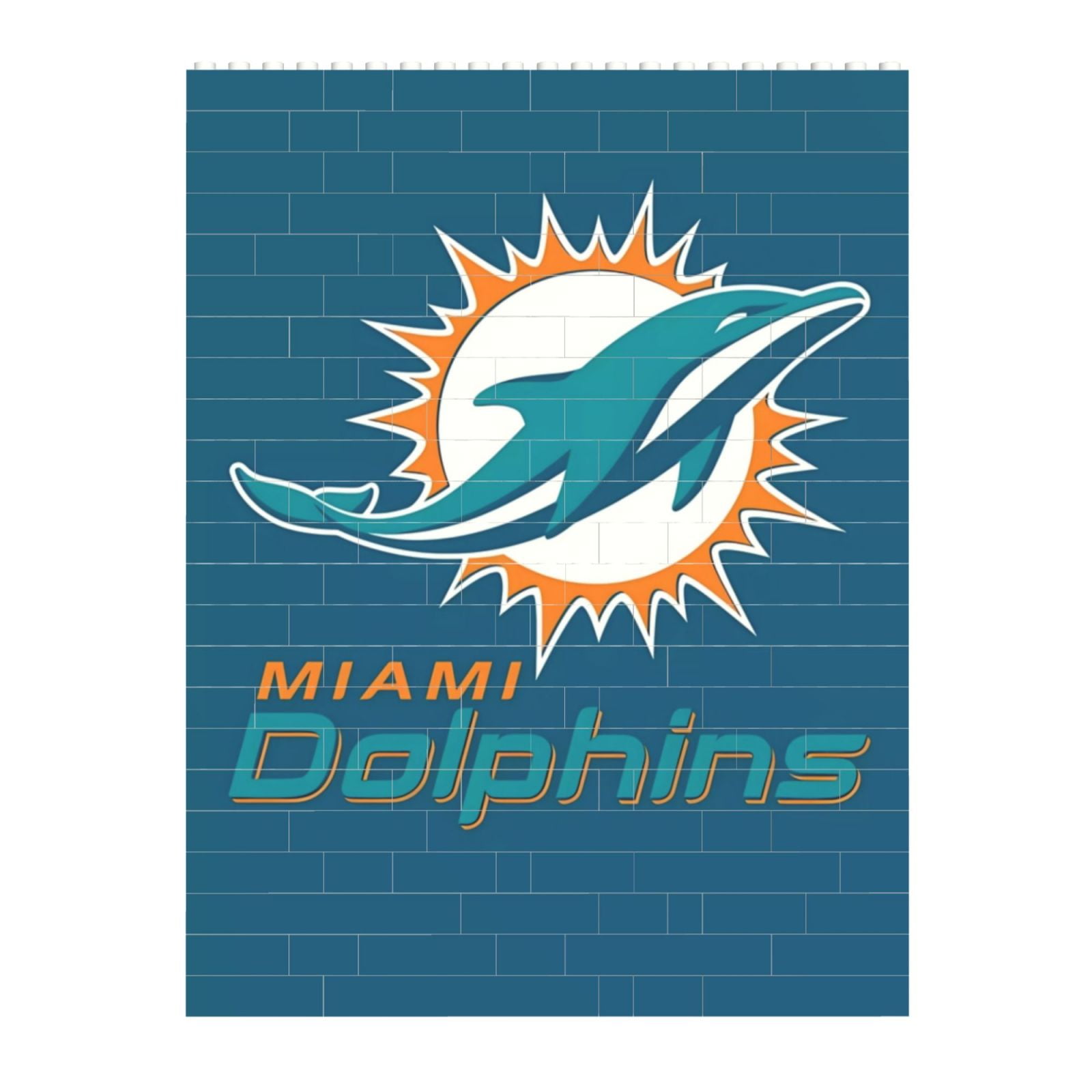 Miami 2025 Football Fans Building Blocks Puzzle 6.6x8.8in–Safe ...