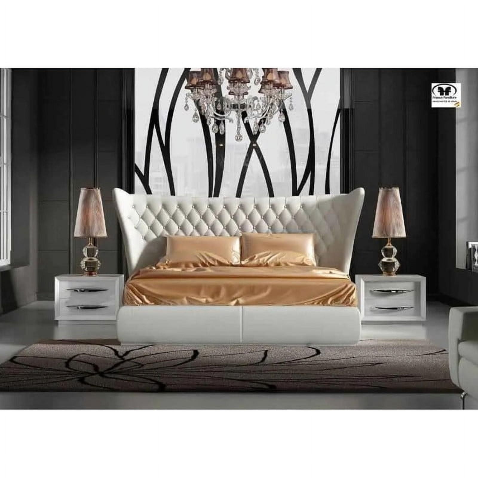 Miami 3-Piece Bedroom Set in Carmen White, Queen Size - Walmart.com