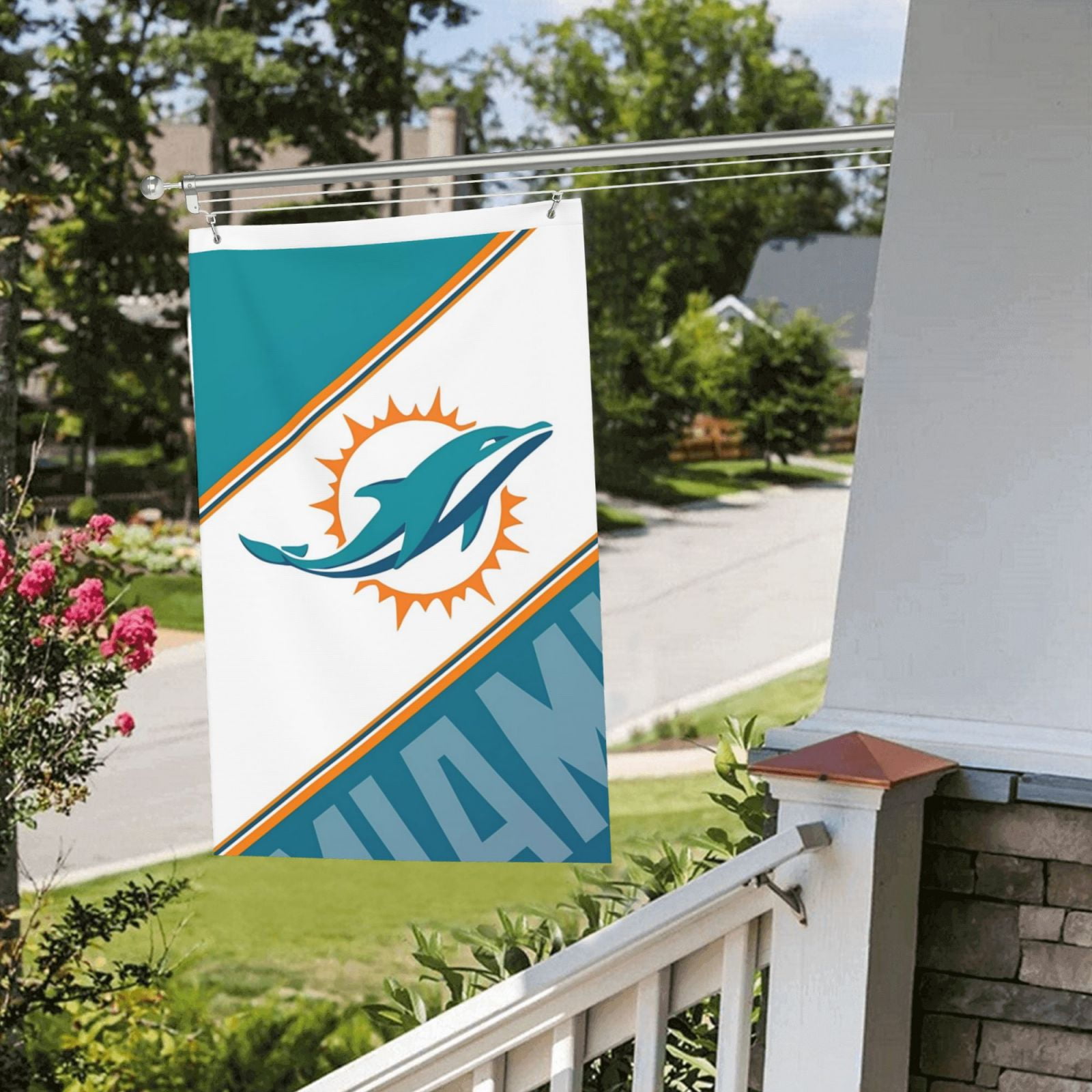 Miami American Football Team Double Sided Flag Garden Hanging Flag ...