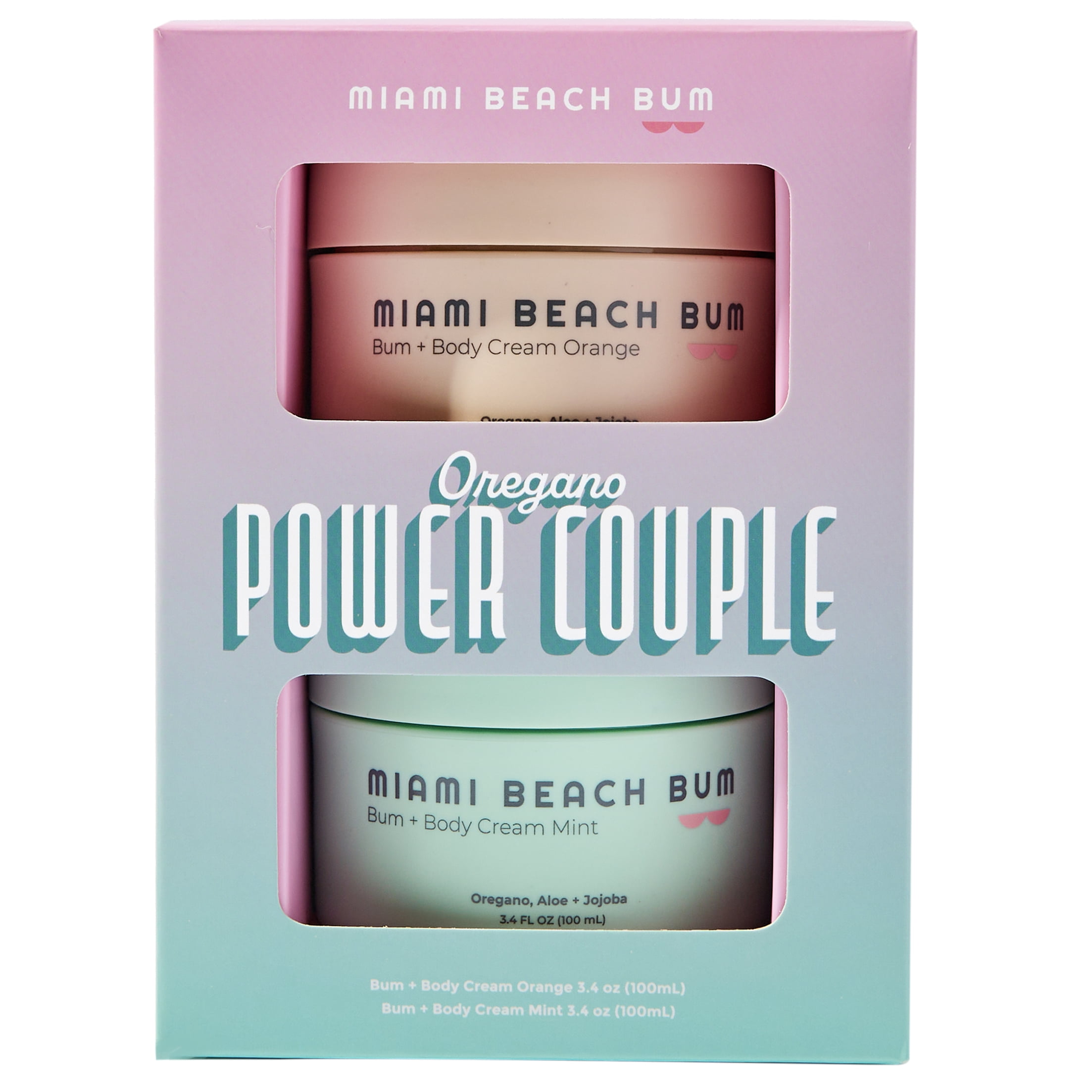 Miami Beach Bum Oregano-powered Bum + Body Cream Kit of 2 - Walmart.com