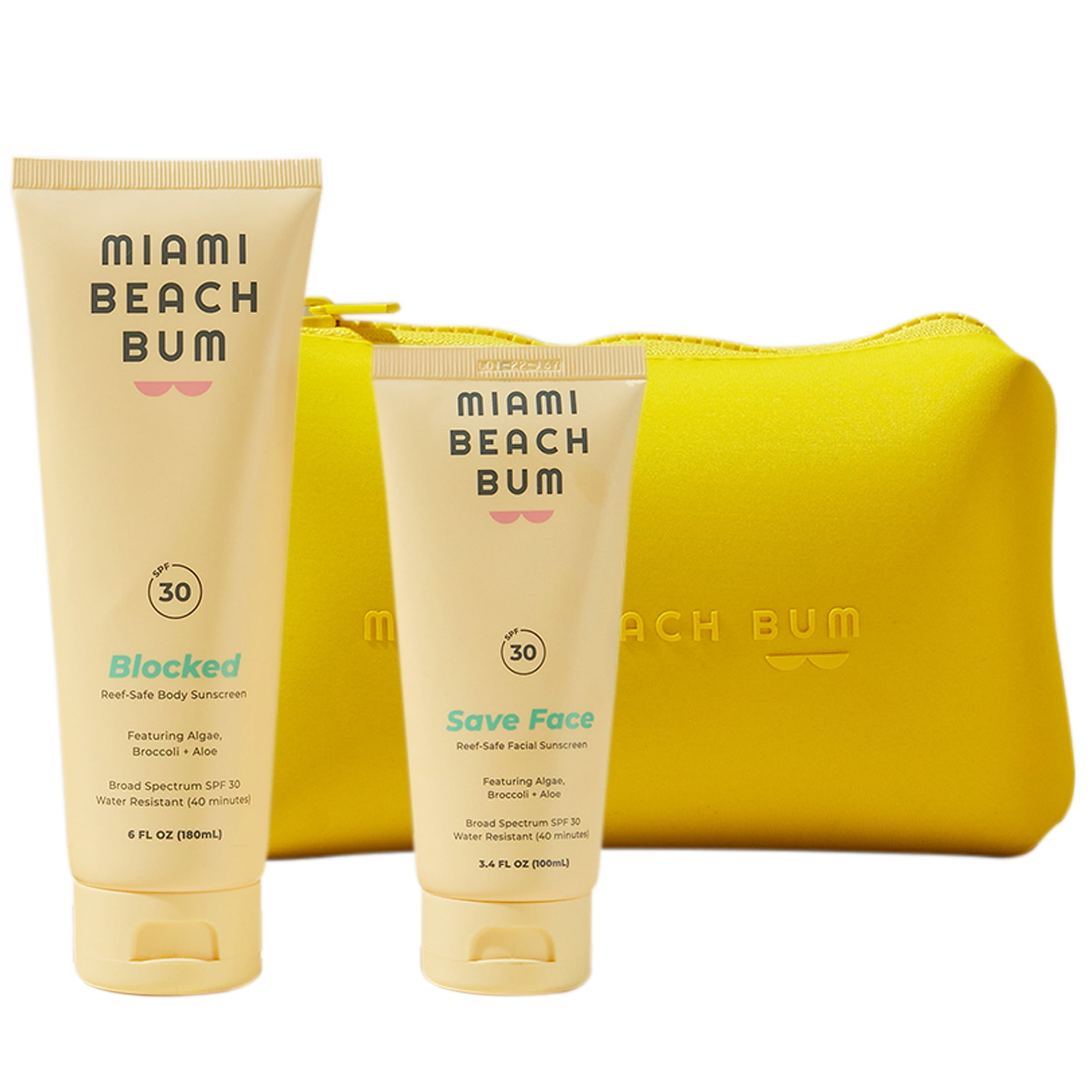 Miami Beach Bum Reef-Safe Mineral SPF30 Sunscreen Set of 2 - Walmart.com