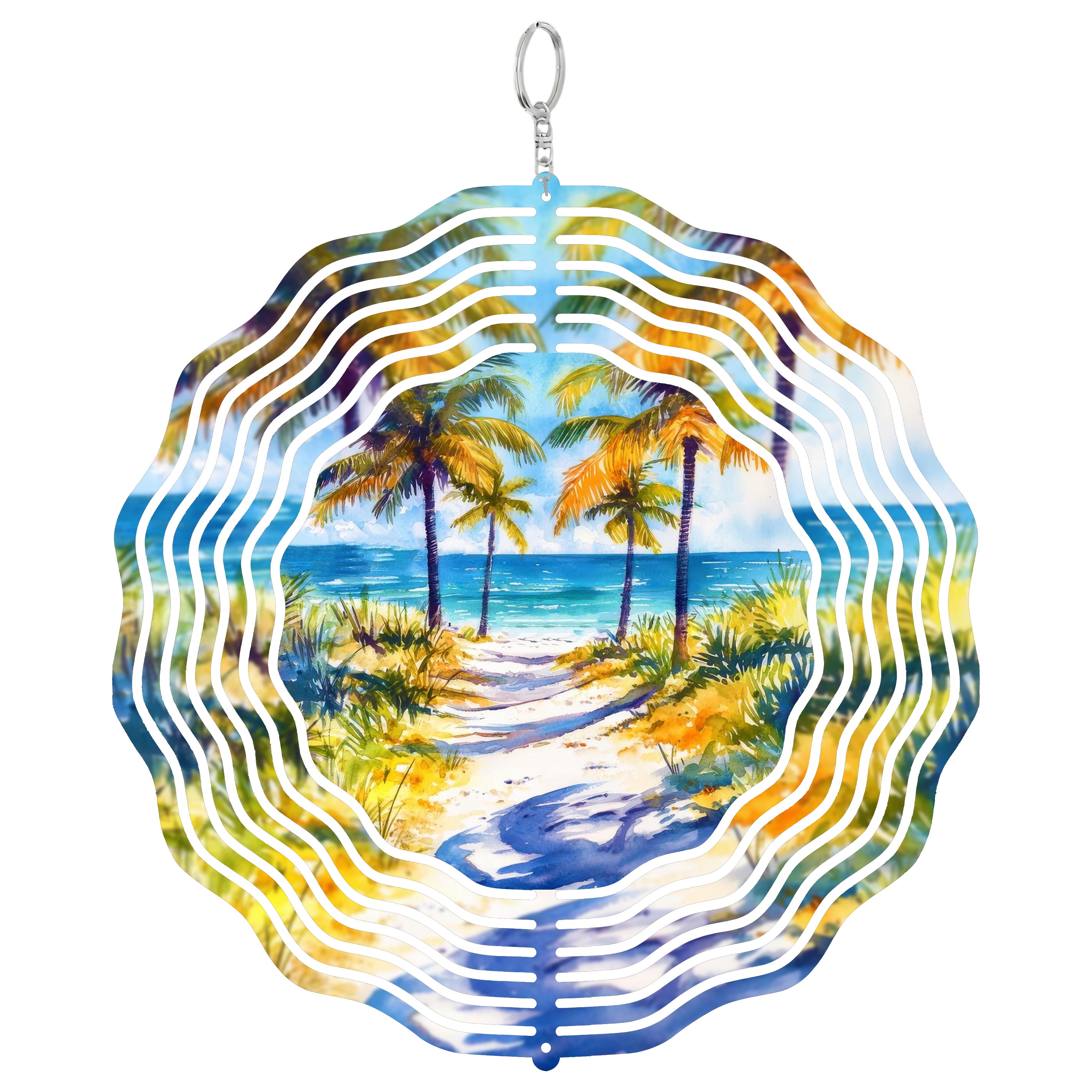 Miami Beach Ocean 3D Wind Spinner Florida Summer Garden Gift - Walmart.com