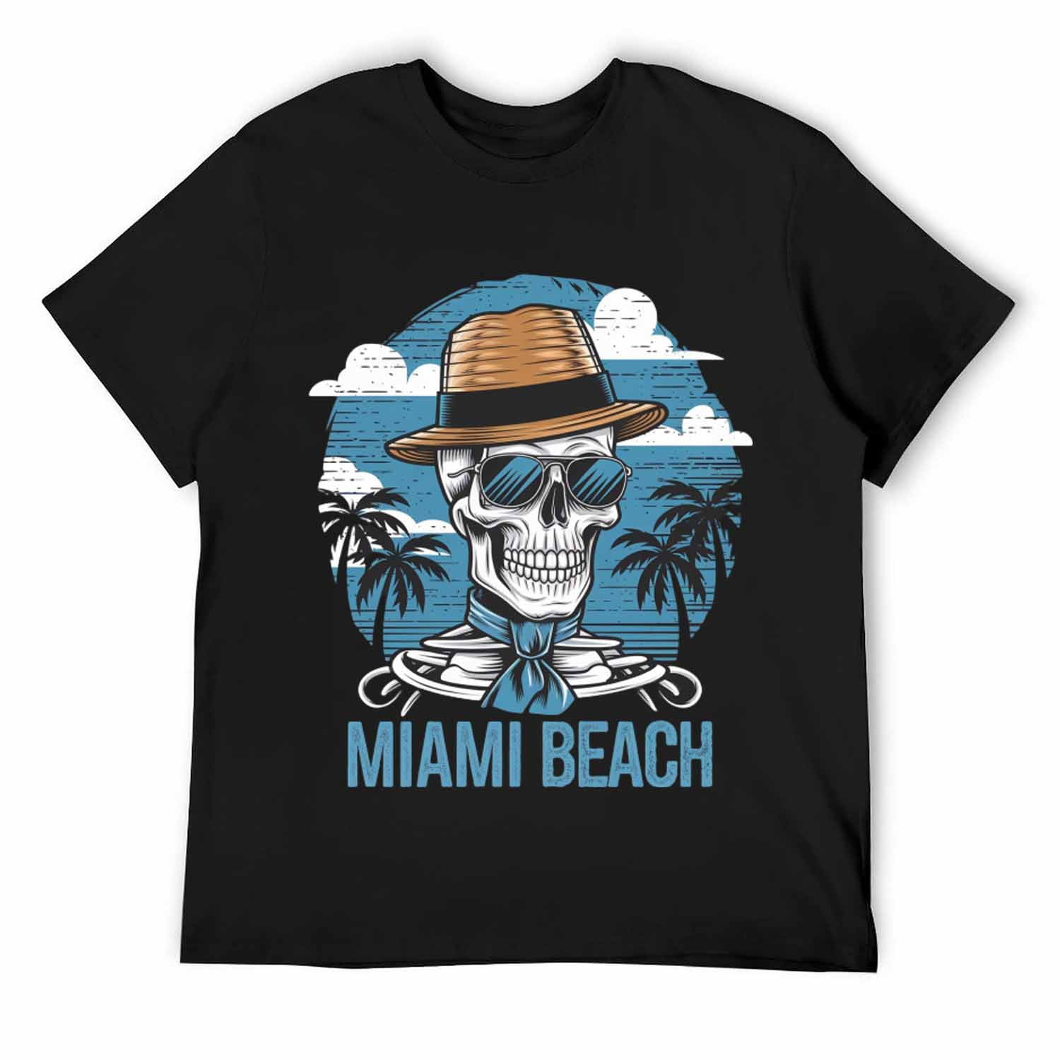 Miami Beach Sarcastic Witty Saying Joke Meme Print T-Shirt - Walmart.com