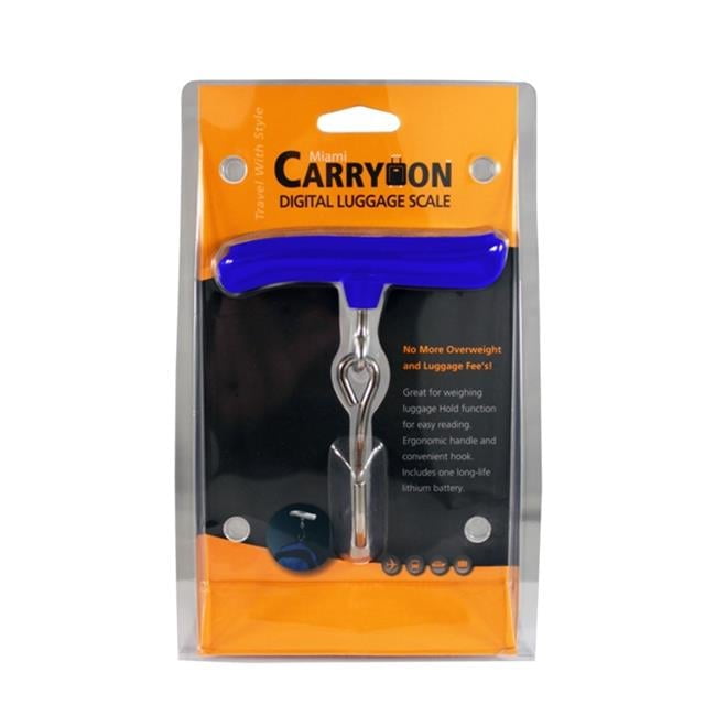 19V69 ITALIA Digital Luggage Scale with Hook - up to 110 Lbs. (Blue ...