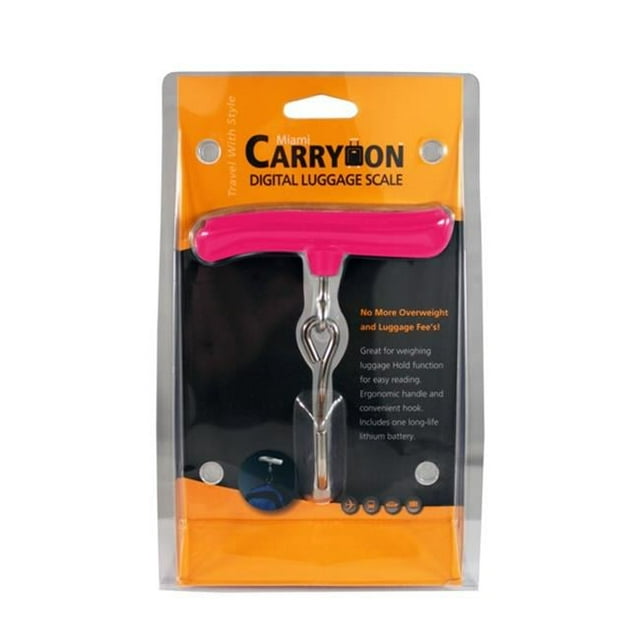 Miami Carry On Digital Luggage Scale - Hot Pink - Walmart Business Supplies