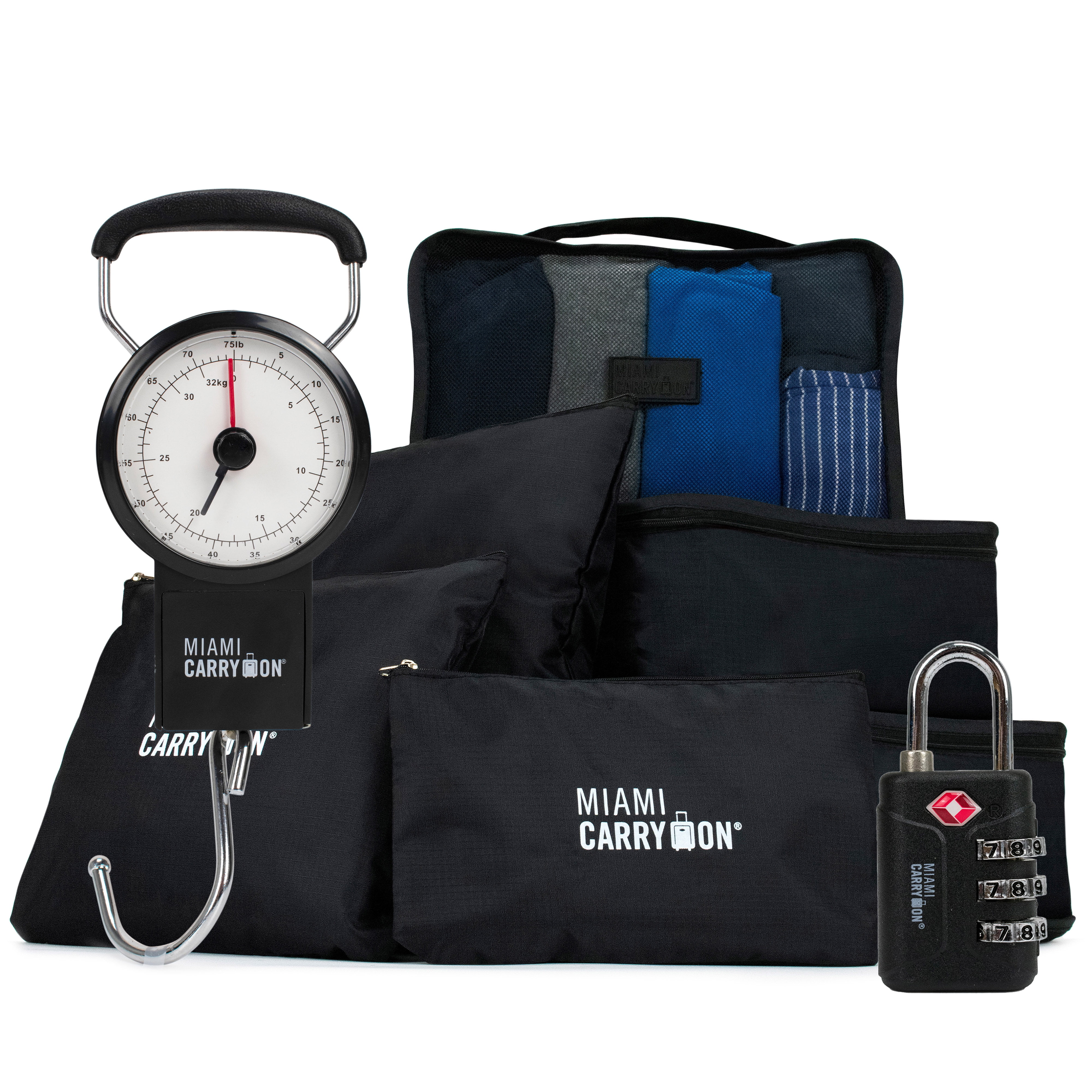 Miami CarryOn Essential Travel Kit Combo (Black) - Walmart.com