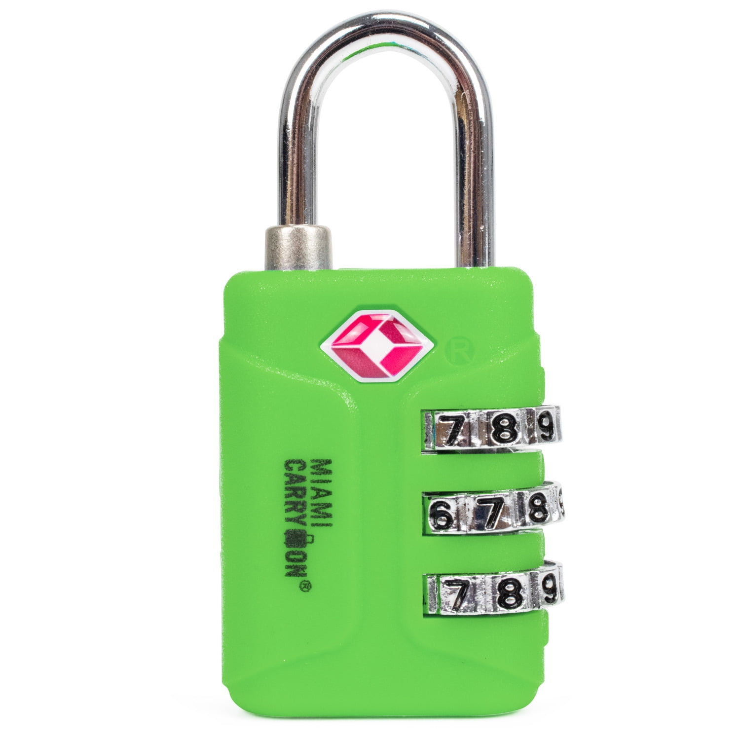 Miami CarryOn TSA Approved Combination Padlock / Luggage Lock (Light ...