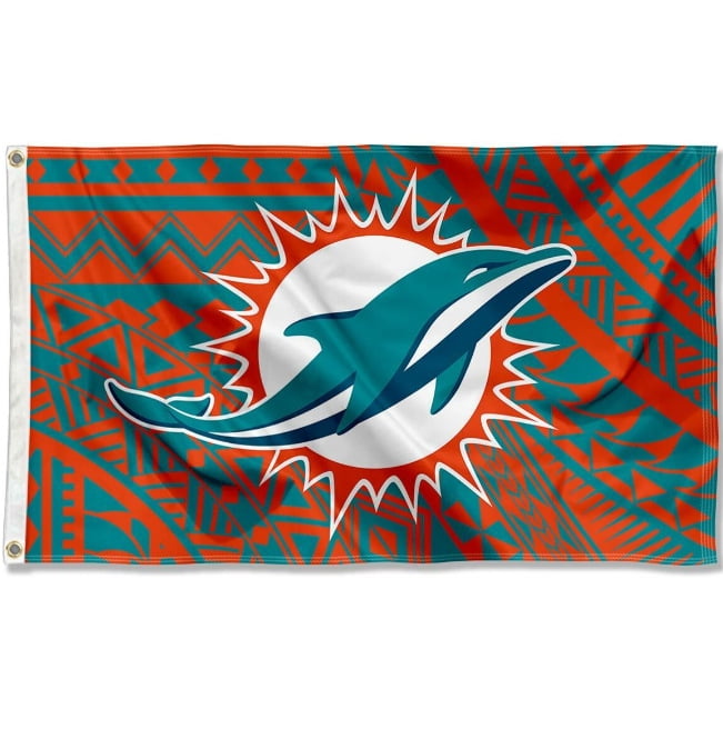 Miami_Dolphin Flag, Blue Orange, Gifts for Football Sport Fans Garden ...