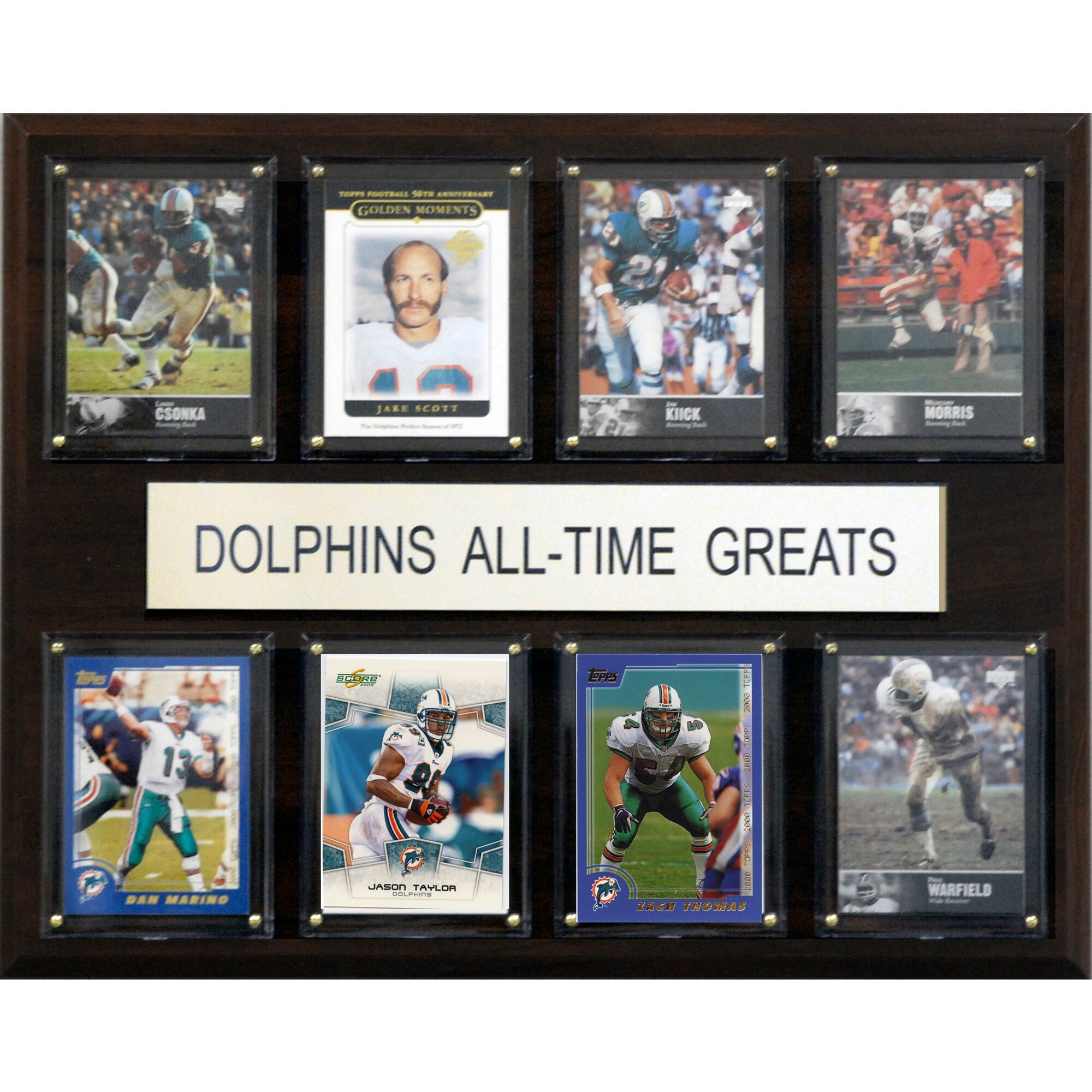 Miami Dolphins 12'' x 15'' All-Time Greats Plaque - Walmart.com