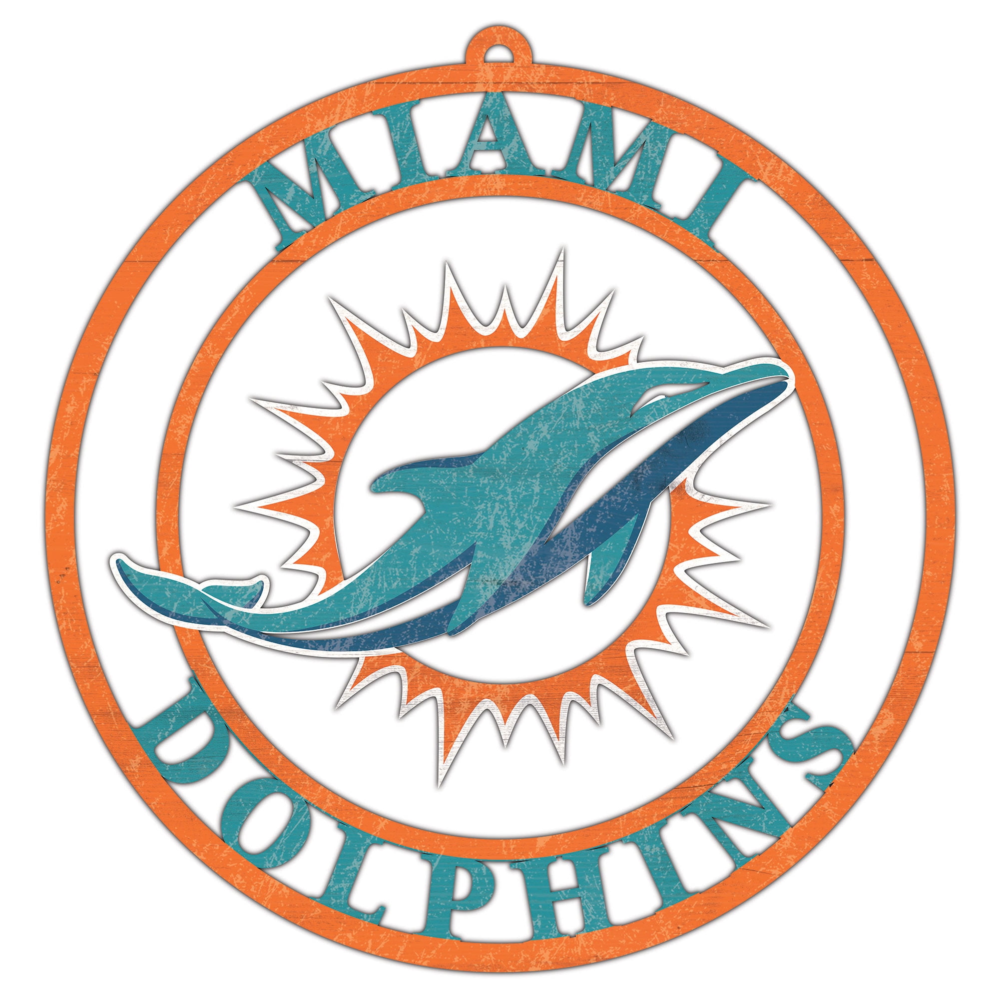 Miami Dolphins 16'' Team Color Logo Cutout - Walmart.com