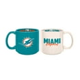 Miami Dolphins 2-Pack 15oz. Stackable Mug Set - Walmart.com