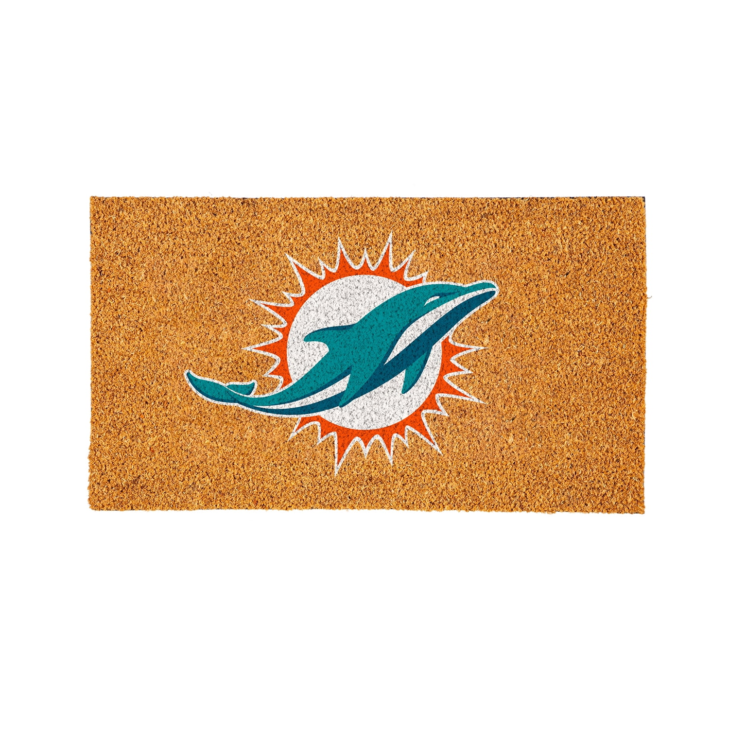 Miami Dolphins 28" x 16" Logo Turf Mat - Walmart.com