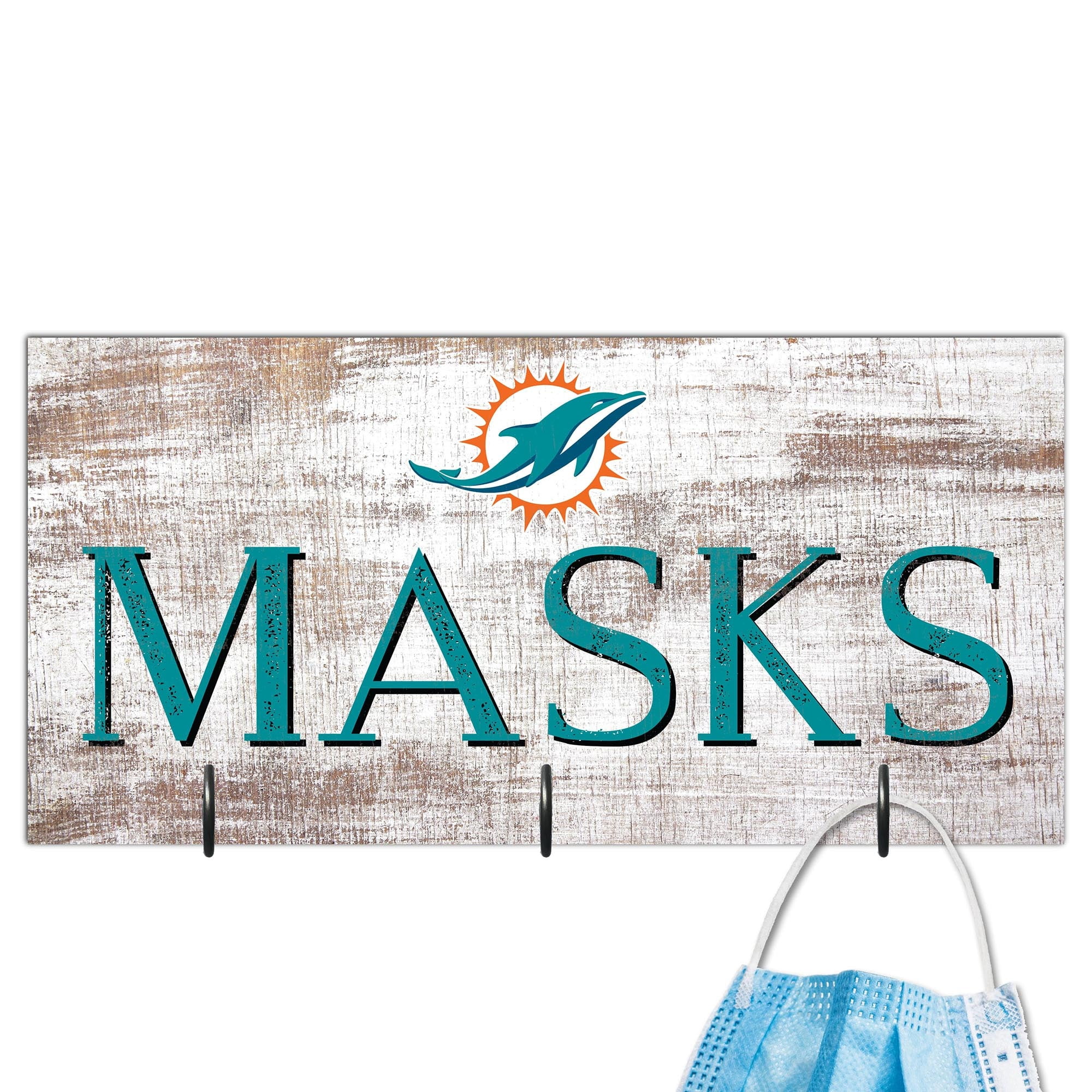 Miami Dolphins 6'' x 12'' Mask Holder - Walmart.com