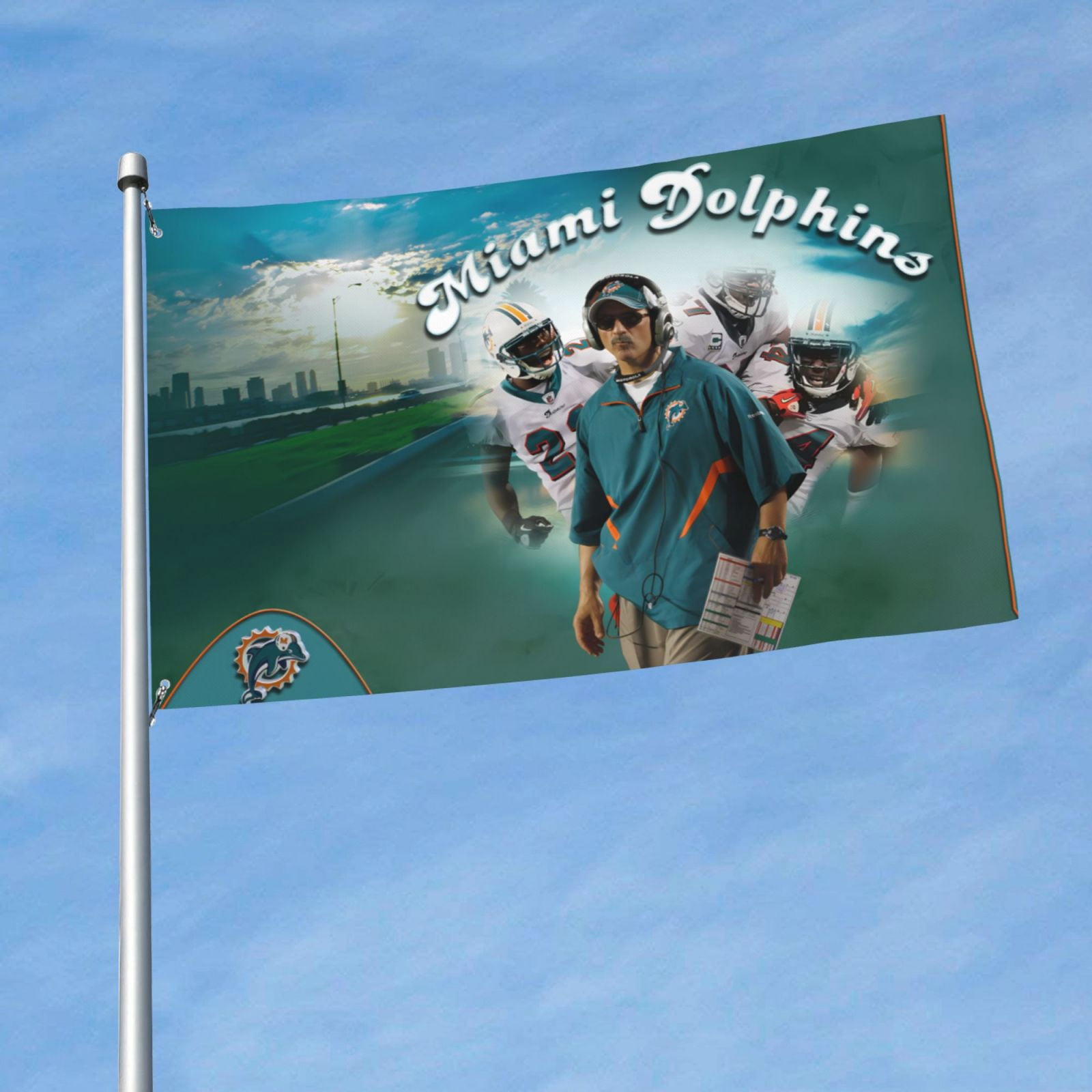 Dolphins Double Sided Outdoor Decorative Flag Support Flag Indoor ...