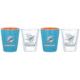 Miami Dolphins Four-Pack Shot Glass Set - Walmart.com