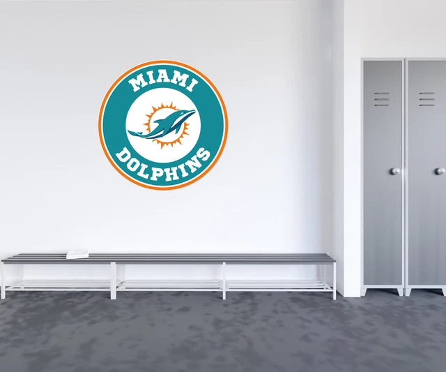 Miami Dolphins Logo Football Sport Sticker Wall Decor Phone Decal Water ...