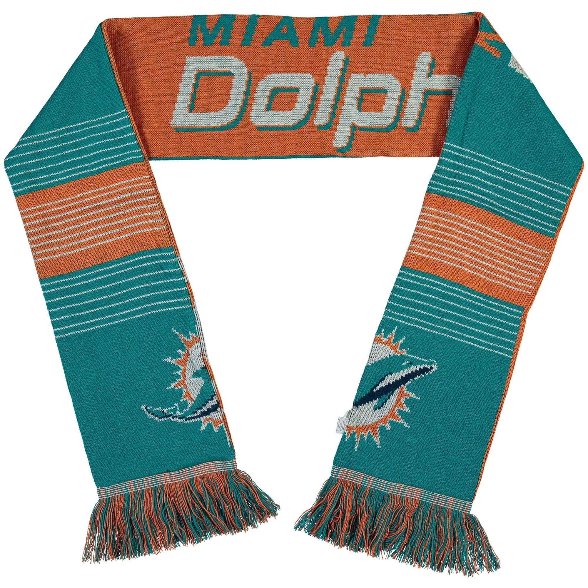 Miami Dolphins Split Logo Reversible Scarf - Walmart.com