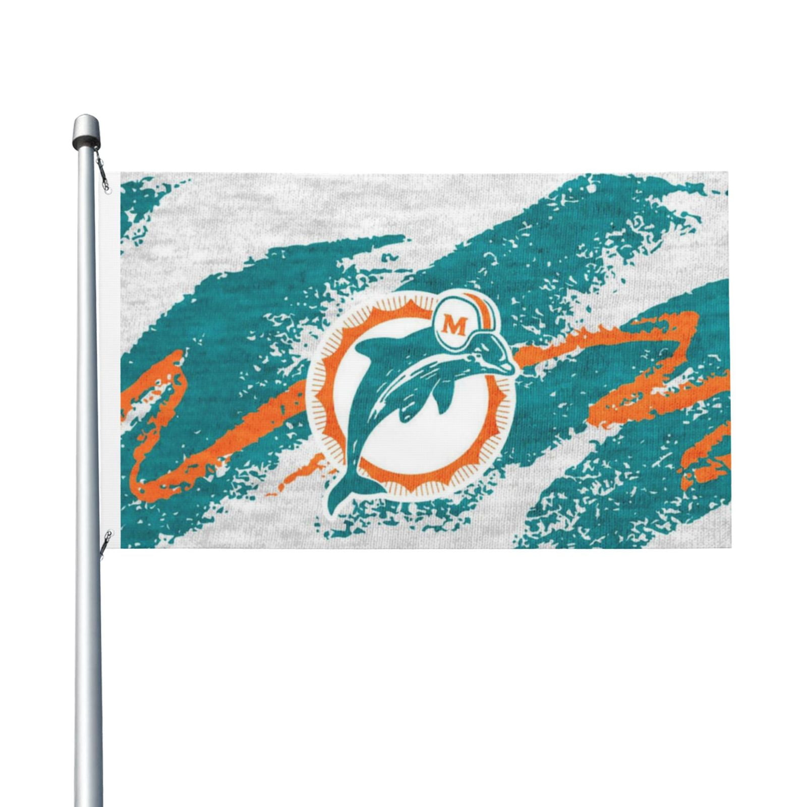 Dolphins Football Support Flag Double Sided Outdoor Decorative Flag ...