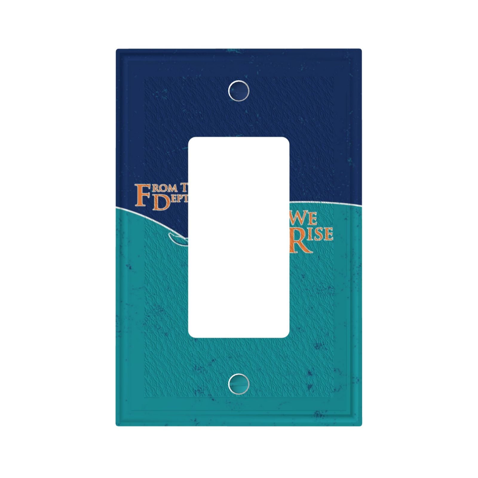 Dolphins Switching Lights Single Leather Roman Frame Switch Panel Wall ...