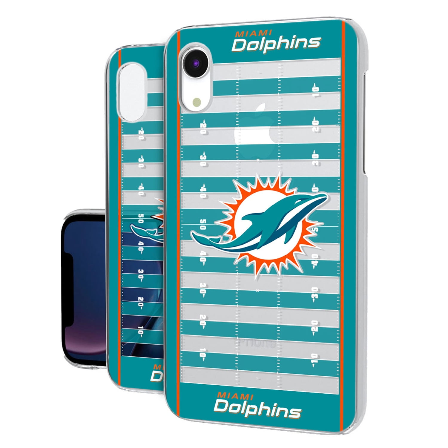 Miami Dolphins iPhone Clear Field Design Case - Walmart.com