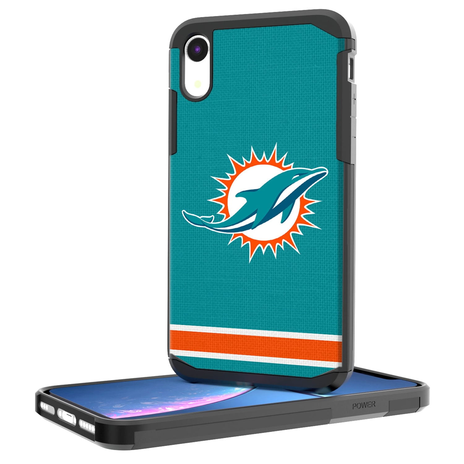 Miami Dolphins iPhone Rugged Stripe Design Case - Walmart.com