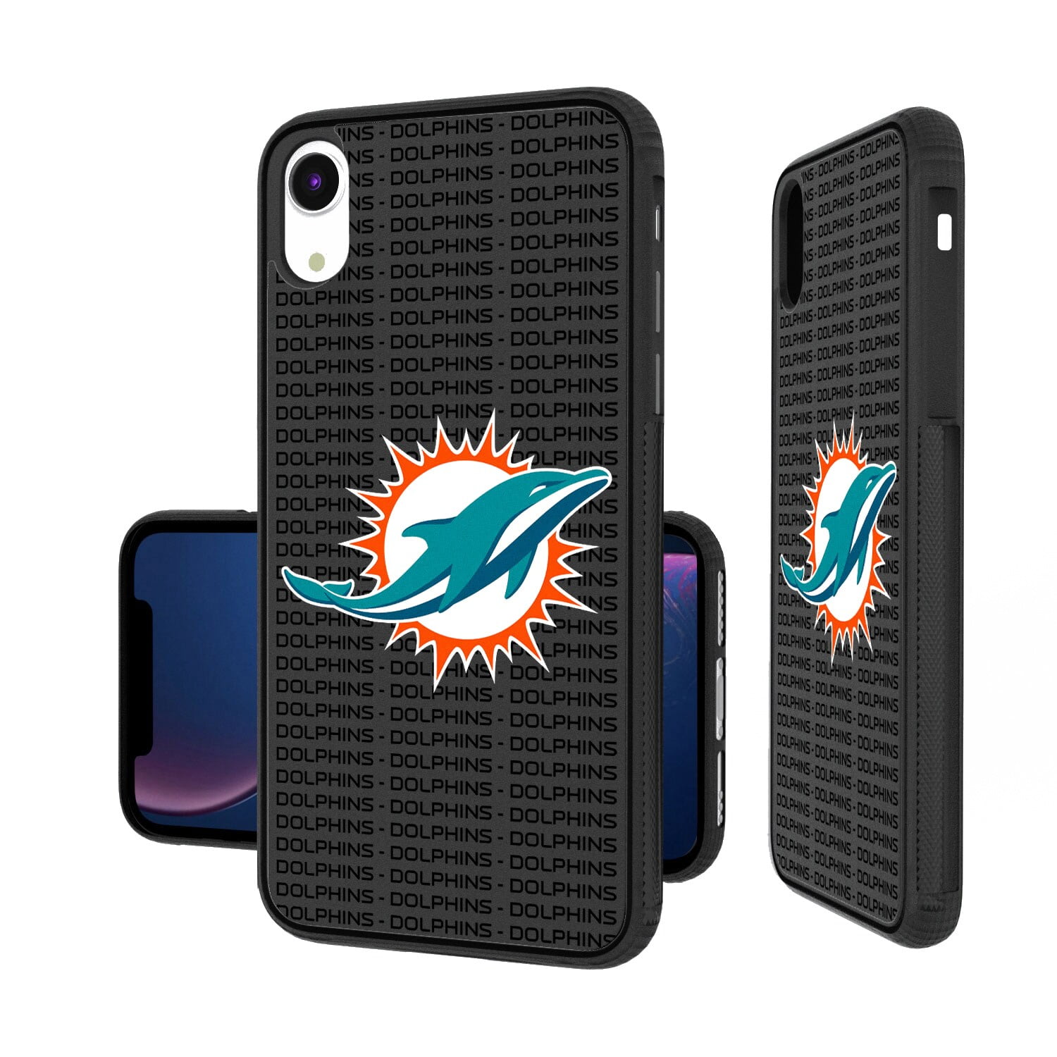 Miami Dolphins iPhone Text Backdrop Design Bump Case - Walmart.com