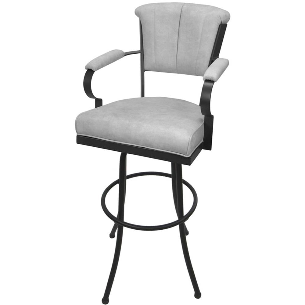 Miami - Extra Tall 34" Metal Bar Stools - Outlier Stucco (Smoke) - Gray ...