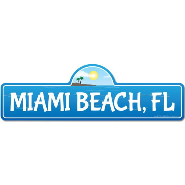 Miami, FL Florida Beach Street Sign - Walmart.com