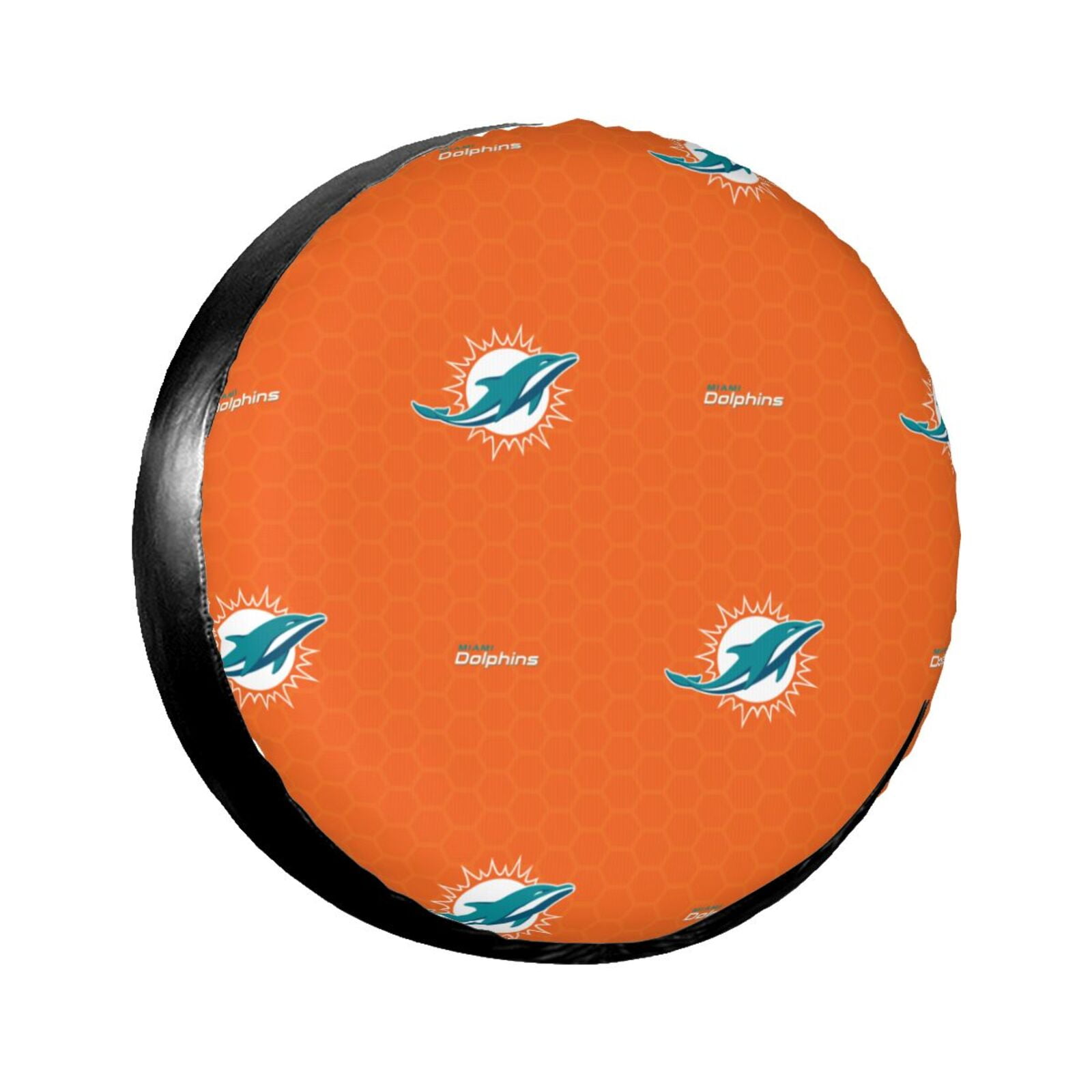 Miami ‌Football Fan Print Spare Tire Cover – Durable Polyester Tire ...