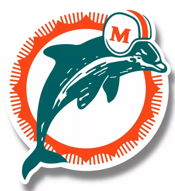 Miami Football Team 74 89 Logo Sticker Baseball Sticker, Football ...