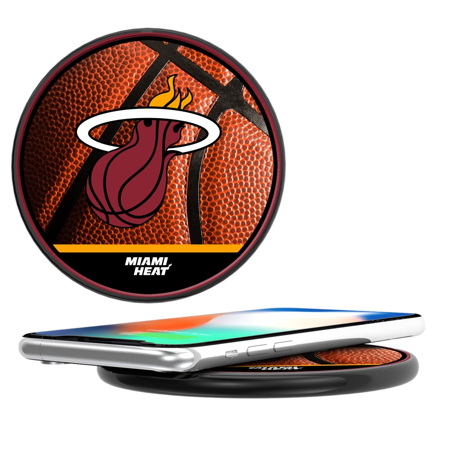 Miami Heat Basketball Design 10-Watt Wireless Phone Charger - Walmart.com