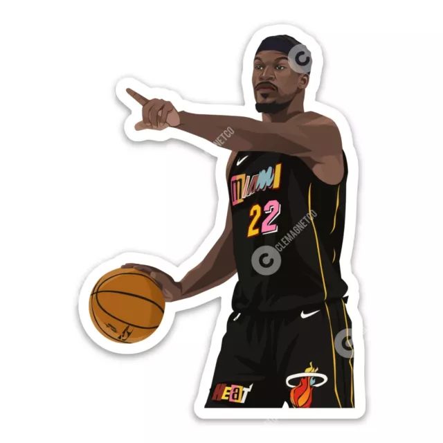 Miami Heat Jimmy Butler Sticker - Miami Vice Vector Phone Decal Water ...