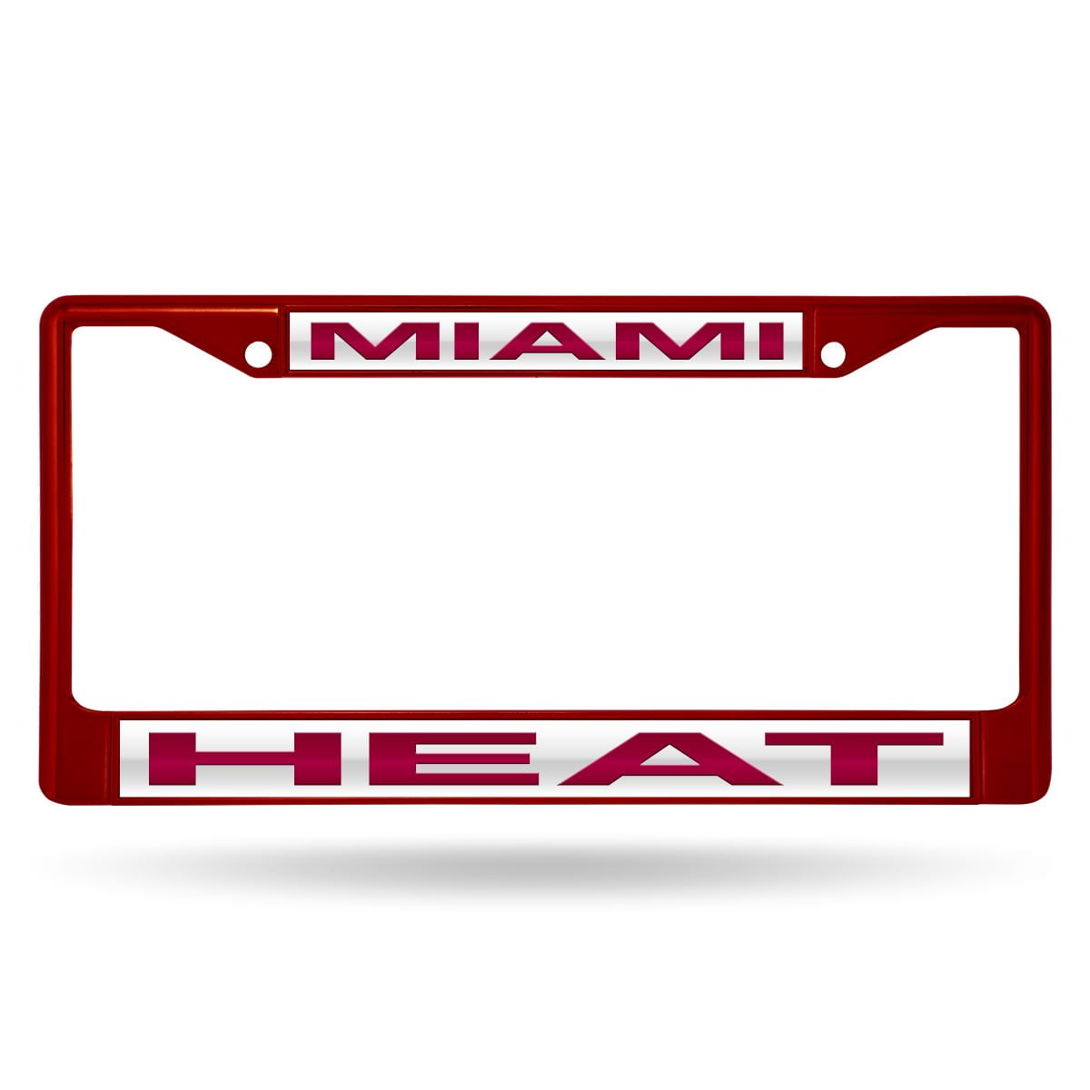 Miami-Heat Maroon Painted Metal Laser Cut License Plate Frame - Walmart.com
