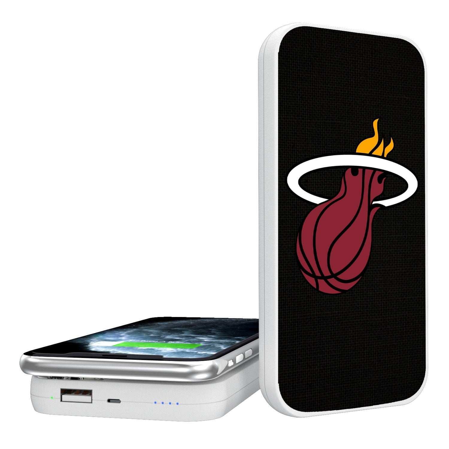 Miami Heat Solid Design 5000 mAh Legendary Design Wireless Power Bank ...