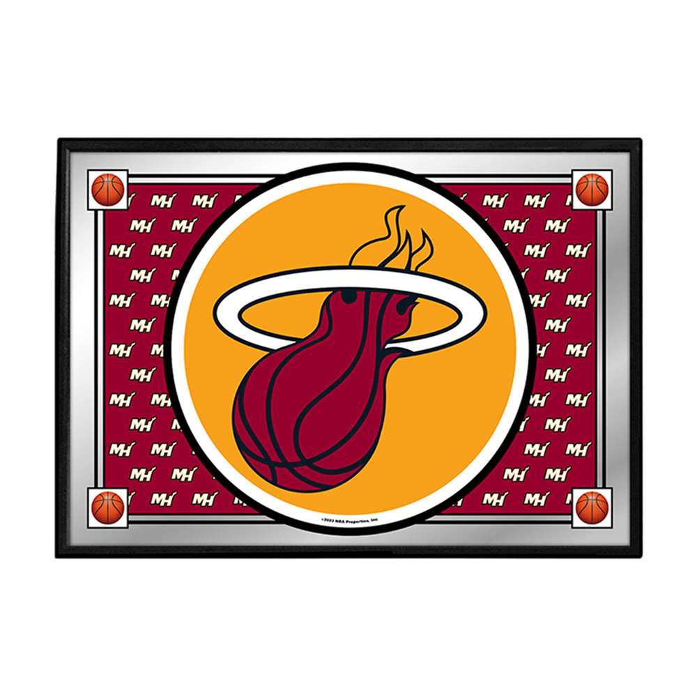 Miami Heat: Team Spirit - Framed Mirrored Wall Sign - Walmart.com