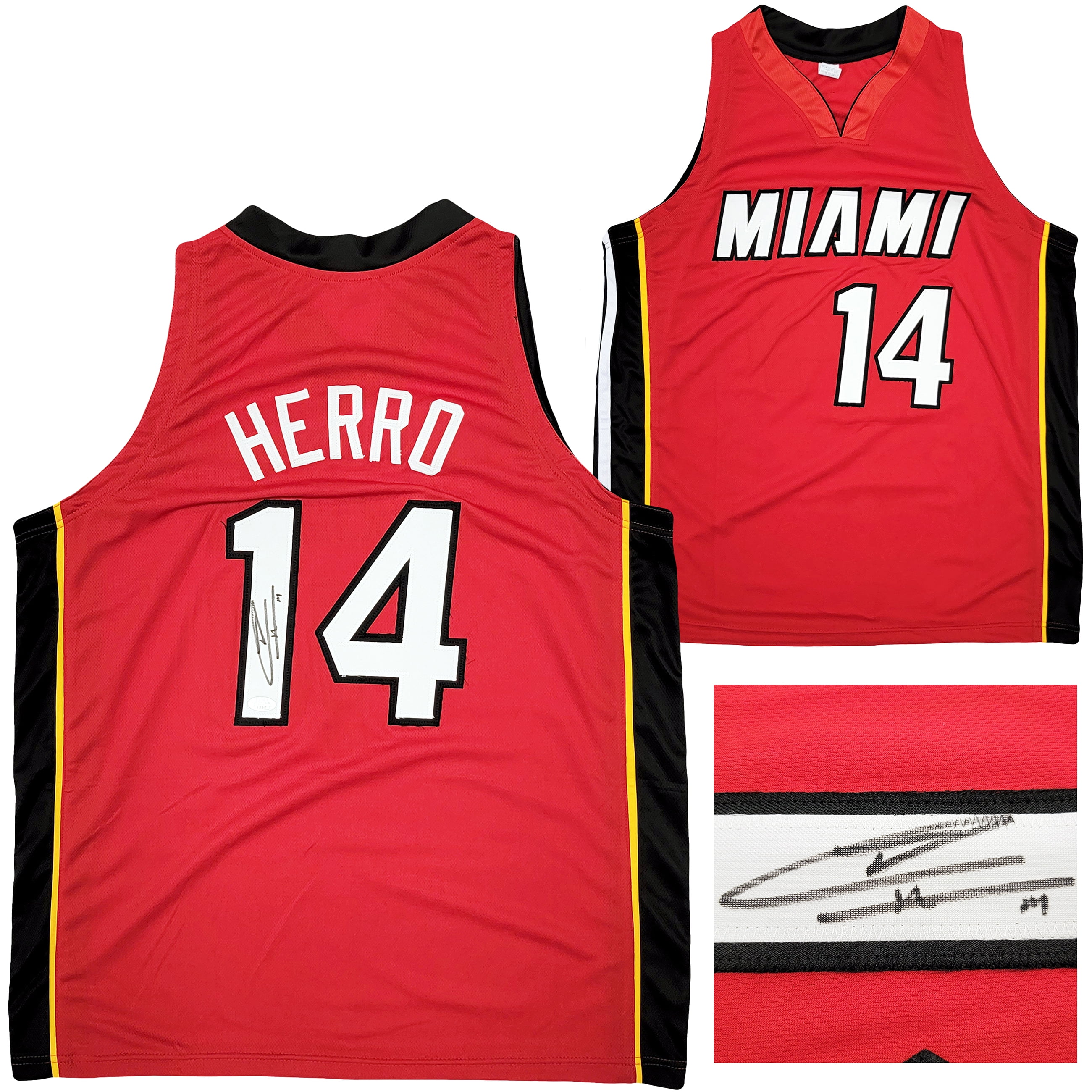 Miami Heat Tyler Herro Autographed Red Jersey JSA 207953 - Walmart.com