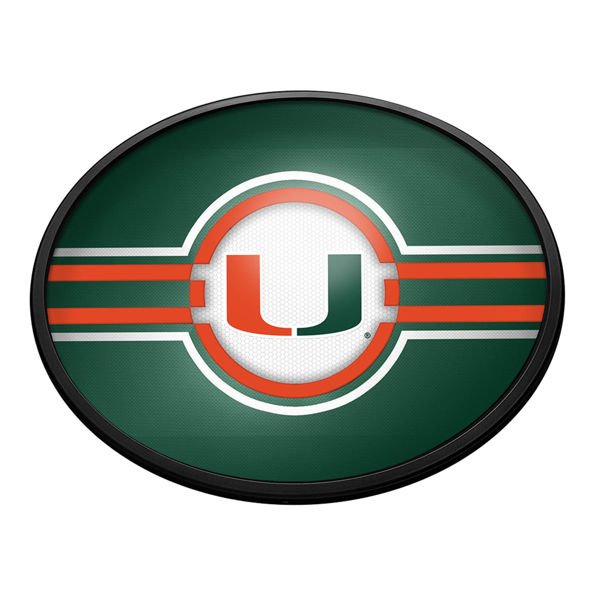 Miami Hurricanes 18'' x 14'' Slimline Illuminated Team Wall Sign ...