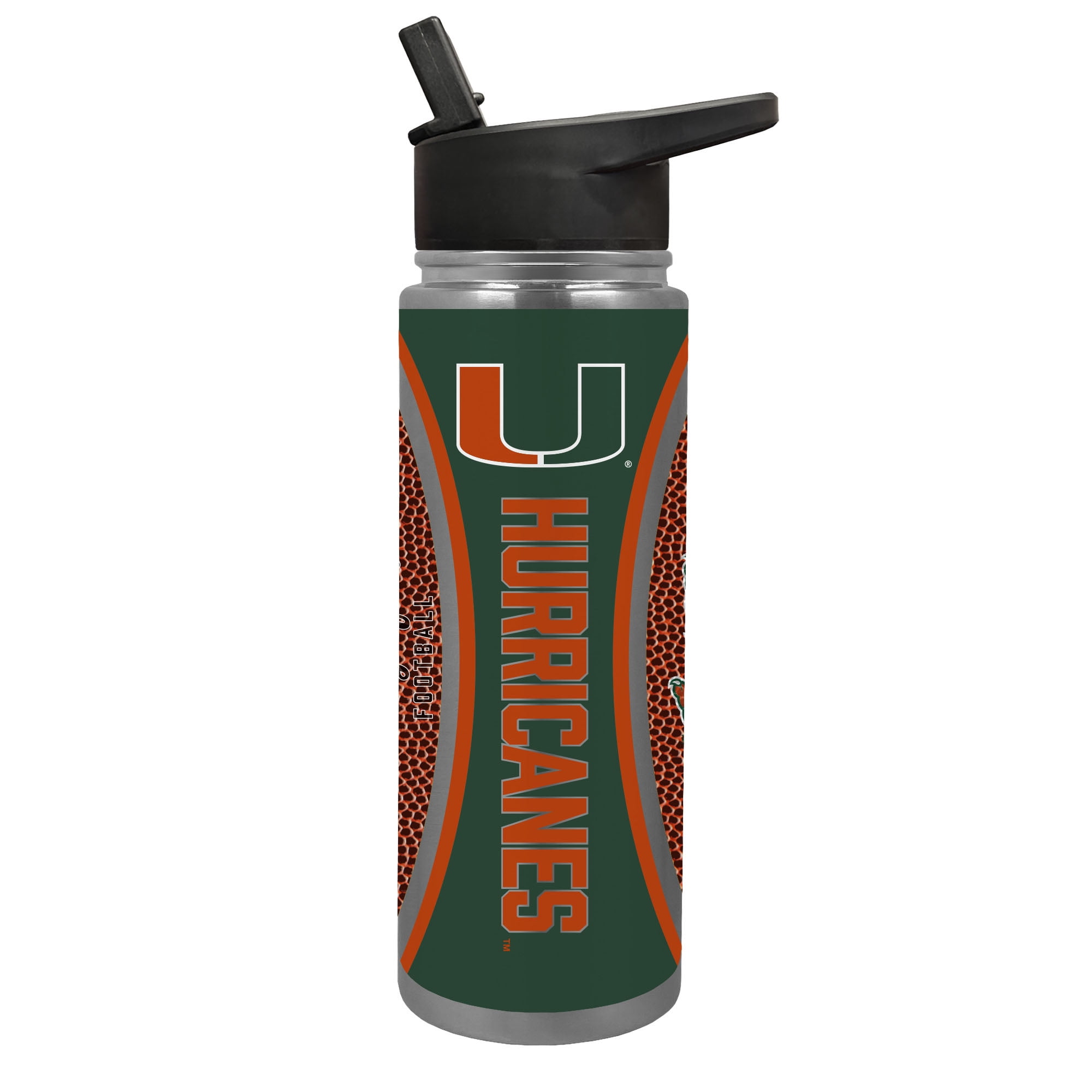 Miami Hurricanes 24oz. Jr. Thirst Game Ball Hydration Bottle - Walmart.com