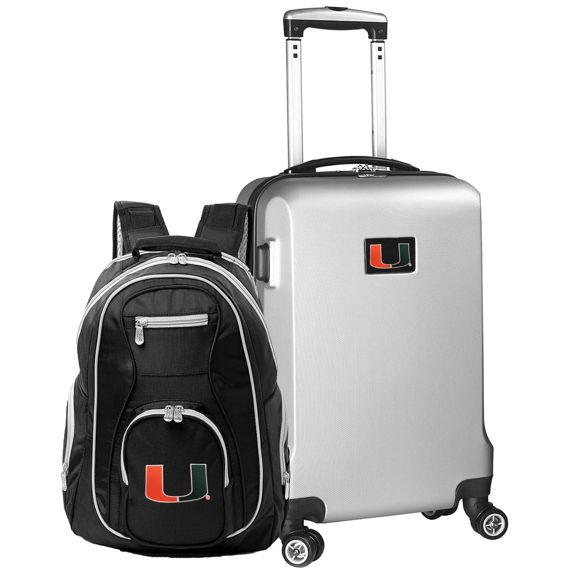 Miami Hurricanes Deluxe 2-Piece Backpack and Carry-On Set - Silver ...