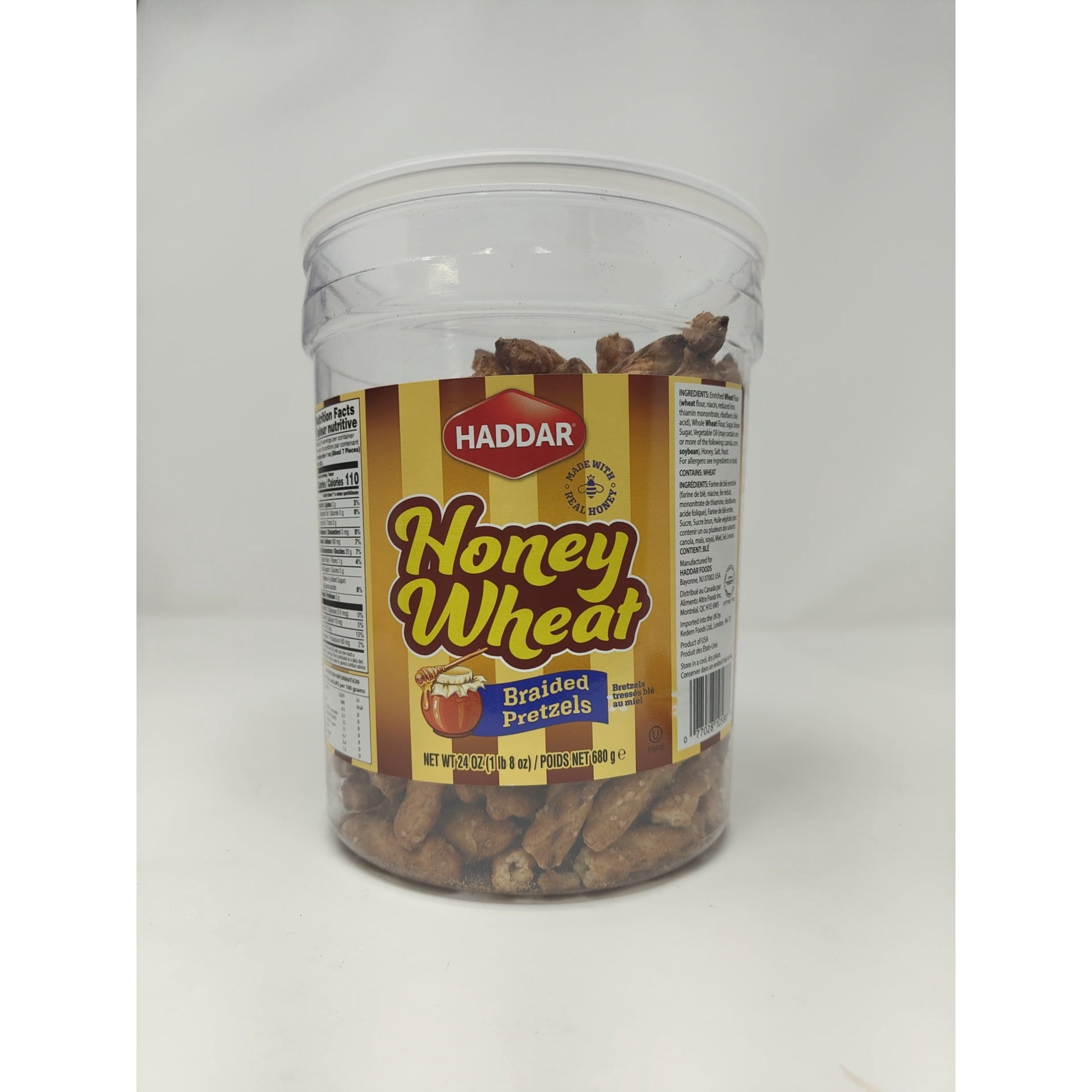 Miami Kosher Food Haddar Honey Wheat Pretzel's 24oz - Walmart.com