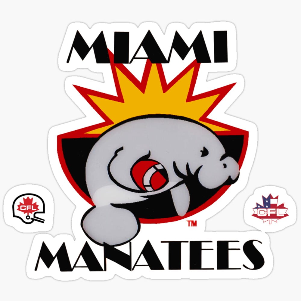 Miami Manatees Sticker Baseball Sticker, Football Sticker, Basketball ...